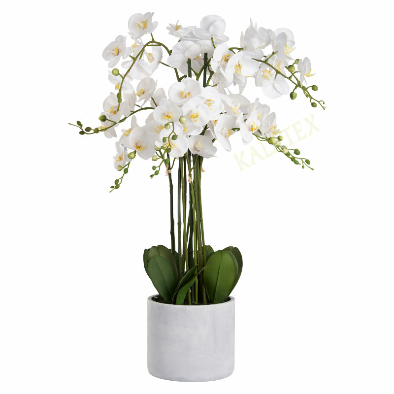 Kunstblume Orchidee im Topf 97cm - Großhandel für Wiederverkaufer mit